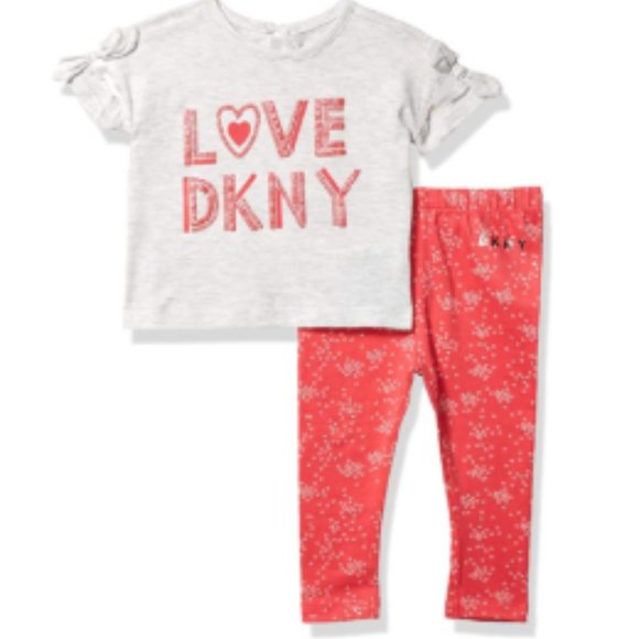 Dkny | Matching Sets | 2pc Dkny Short Sleeve Girl Set | Poshmark